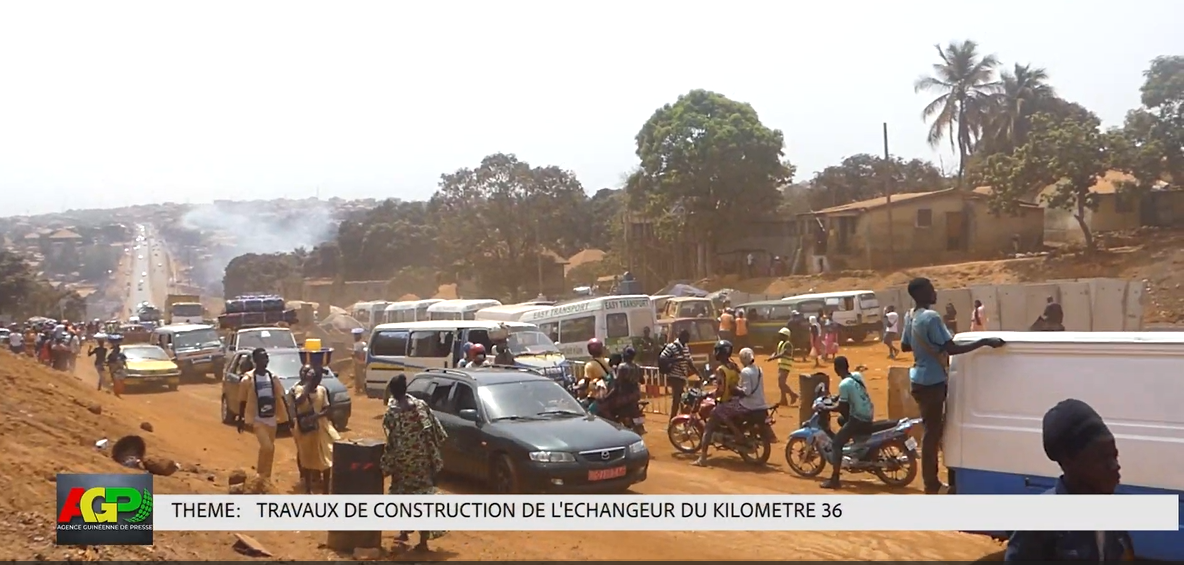 TRAVAUX DE CONSTRUCTION DE L'ECHANGEUR DE KM36 - AGP GUINEE TRAVAUX DE CONSTRUCTION DE L'ECHANGEUR DE KM36 - AGP GUINEE
